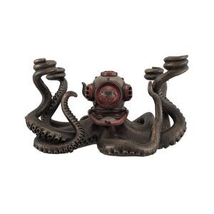 Veronese Design | Accents | Incredibly Cool Steampunk Diver Octopus 4 Candle Candelabra | Poshmark